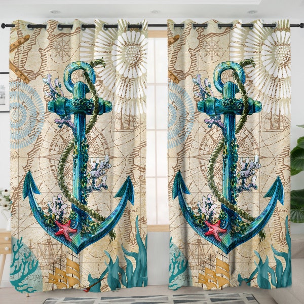 Nautical Curtains - Etsy