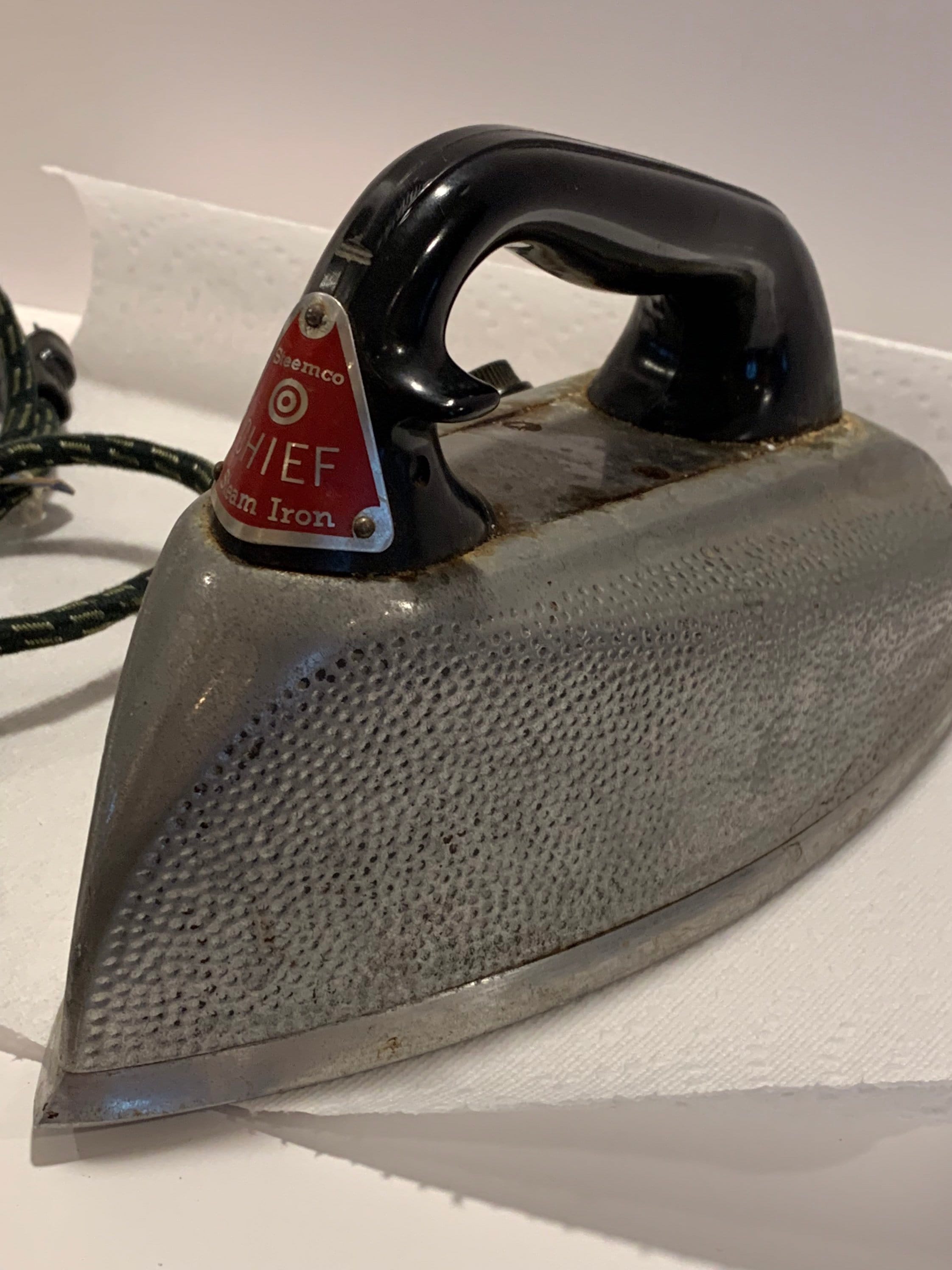 Rare Vintage Steam Iron Steemco Chief Model 500, 115 Volts, 600 Watts ...