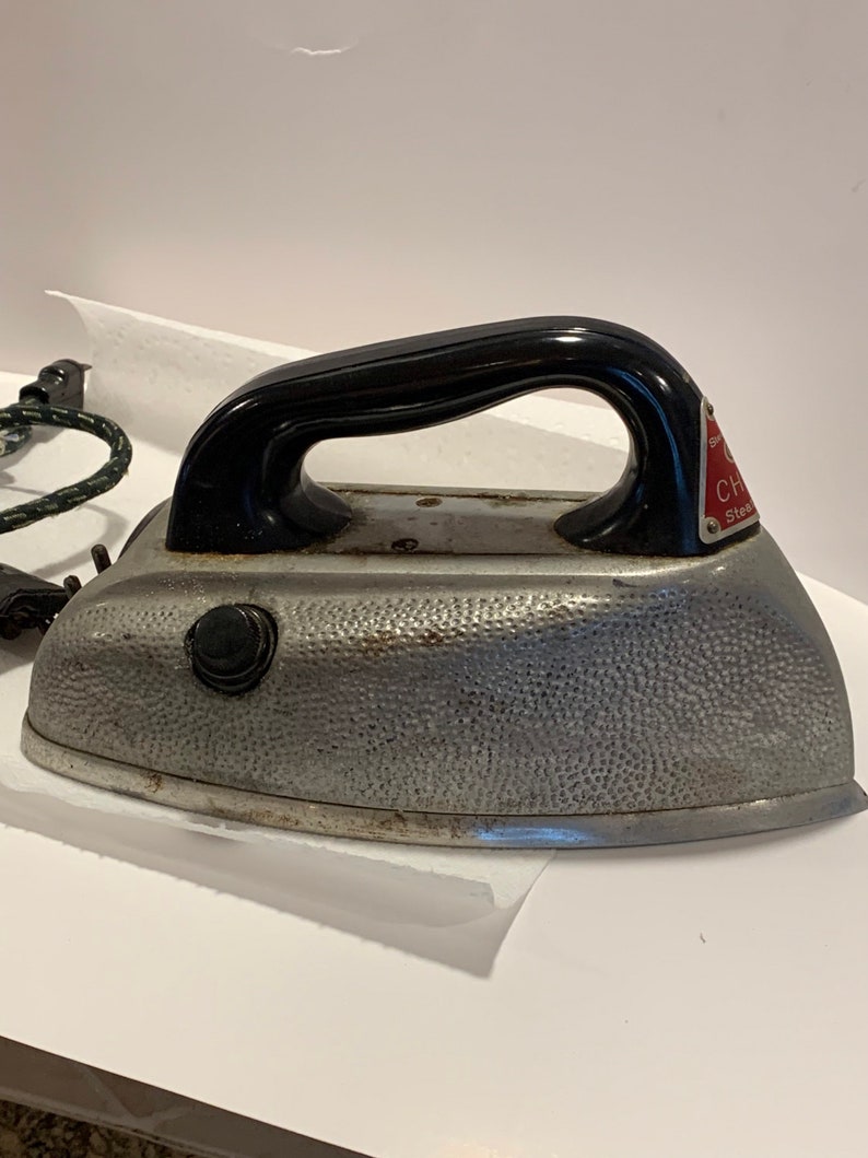Rare Vintage Steam Iron Steemco Chief Model 500, 115 Volts, 600 Watts ...