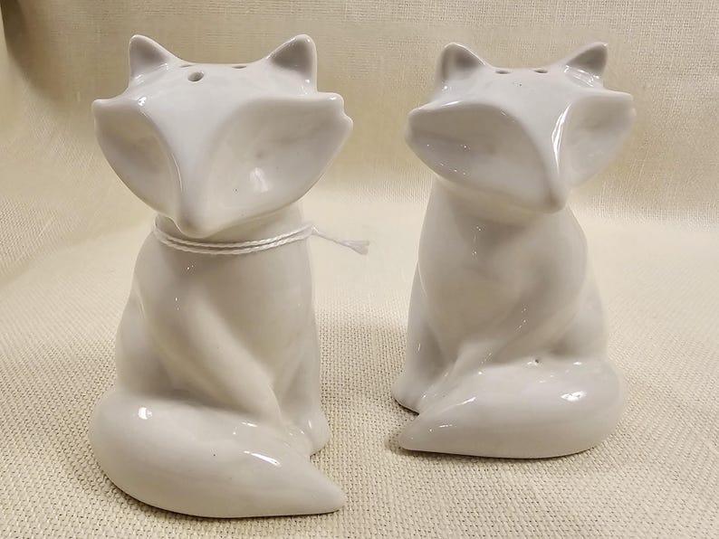 Fox Salt & Pepper Shakers - Etsy