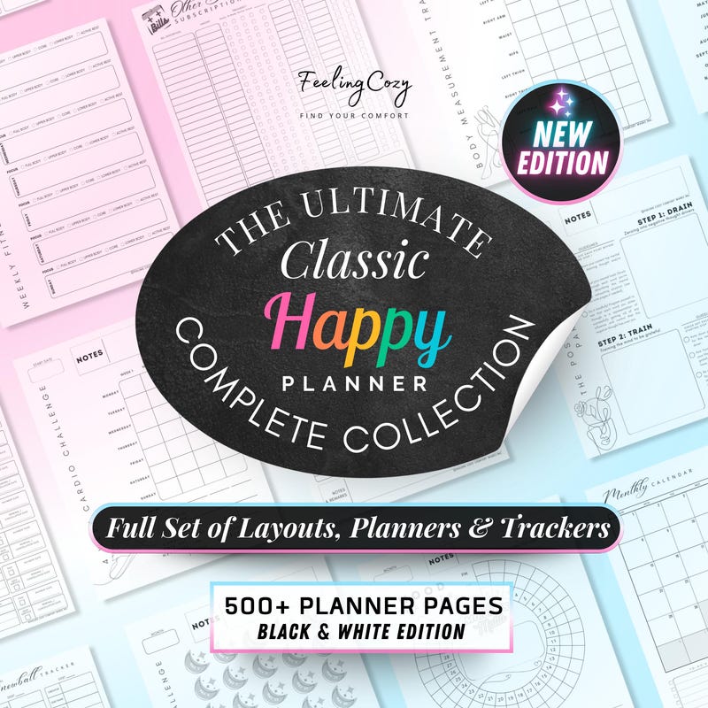 Planner Happy 2026 Refill - Etsy