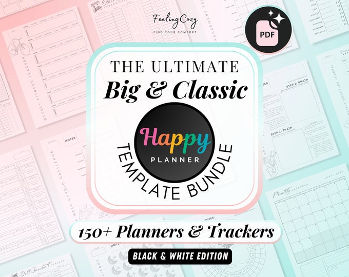 Big Happy Planner Inserts, Big Happy Planner Printable, Bible Study ...
