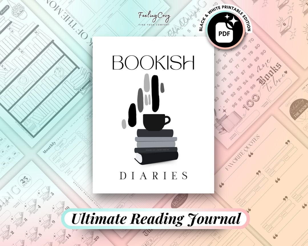 Bookish Diaries Reading Journal: Printable Monthly Book Tracker ...