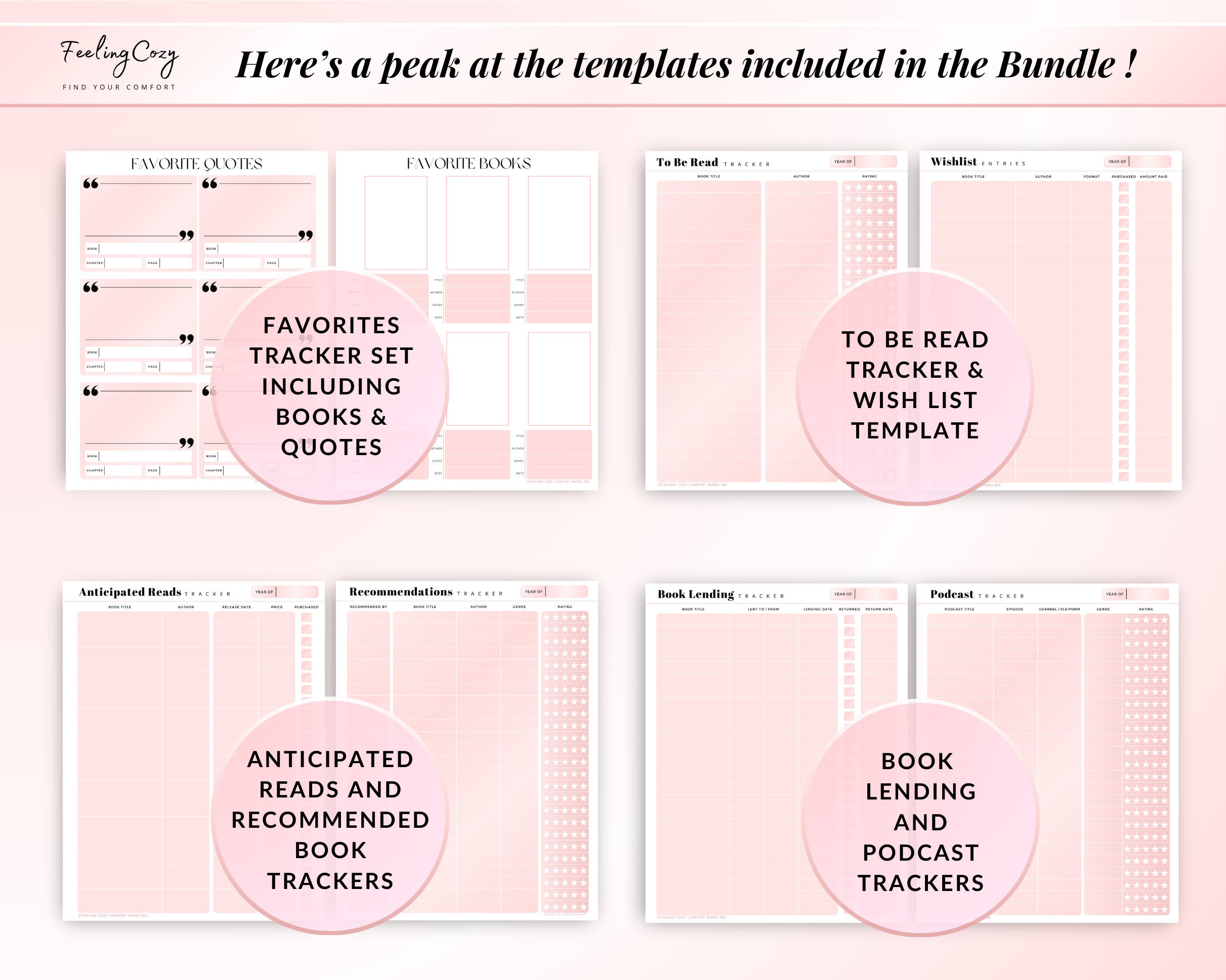 Printable Reading Journal 2026 | Book Review Template, Reading Log ...