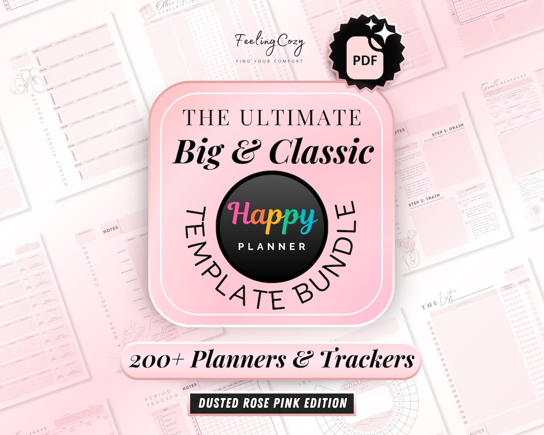 Ultimate Happy Planner Printable Templates | 2025-2026 Daily, Weekly ...