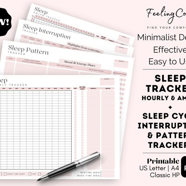 Sleep tracker digital planner - Etsy Nederland