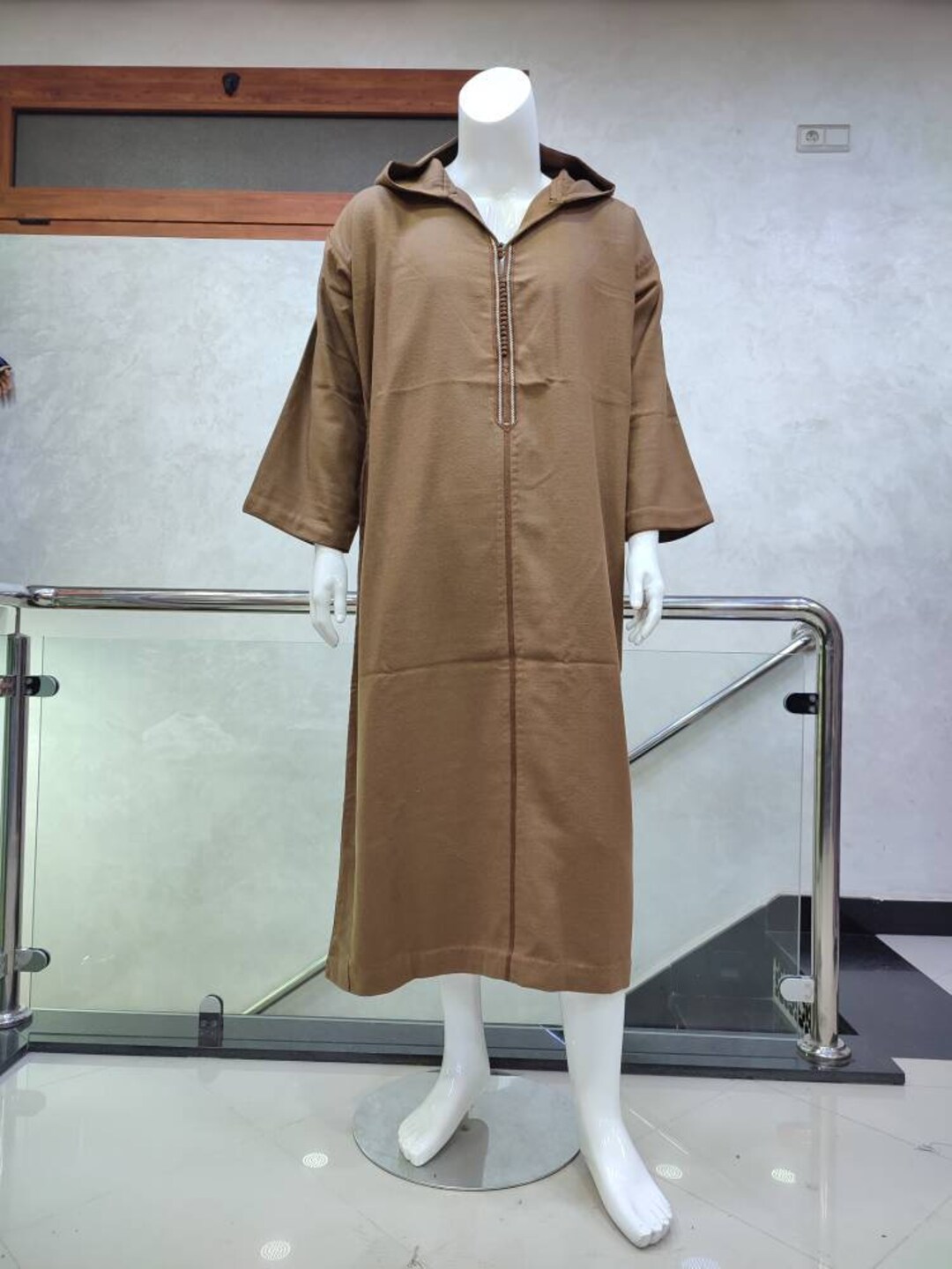 Moroccan High Quality, Moroccan Cashmere Wool, Winter Djellaba, Hooded ...