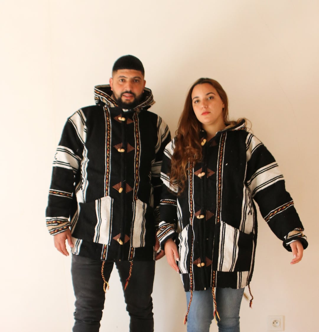 Berber Warm Jacket, Winter Jacket, Bohemian Style, Moroccan Jacket ...