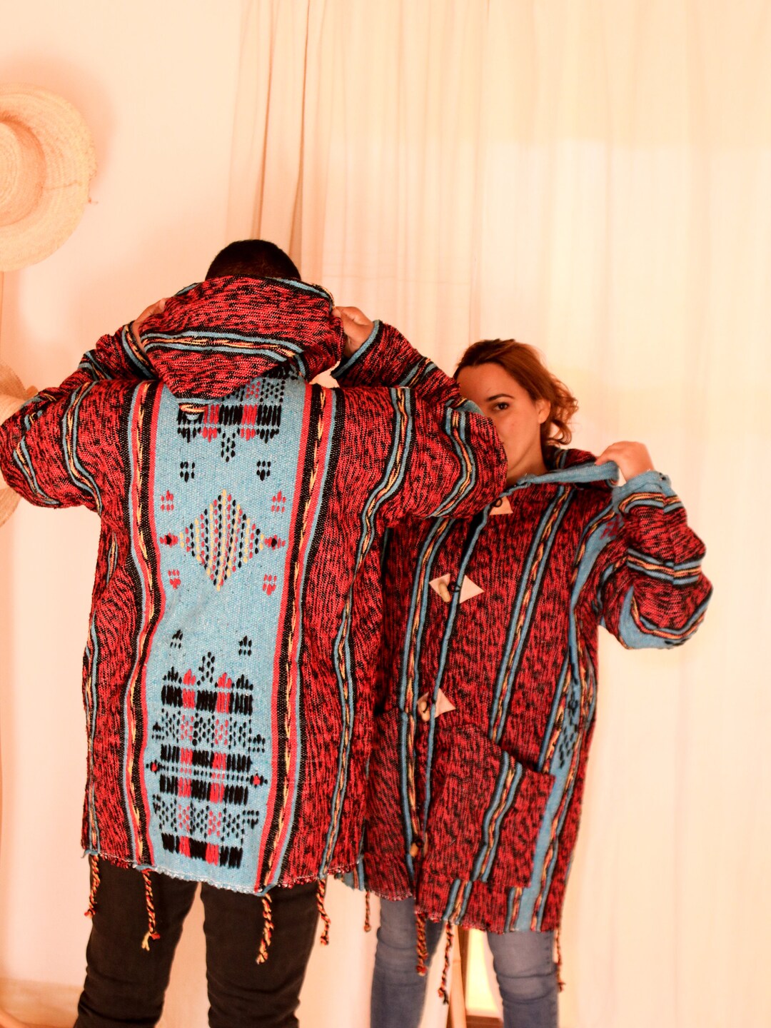 Berber Warm Jacket, Winter Jacket, Bohemian Style, Moroccan Jacket ...