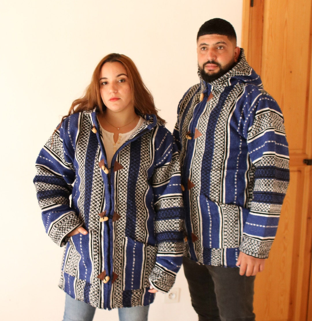 Berber Warm Jacket, Winter Jacket, Bohemian Style, Moroccan Jacket ...