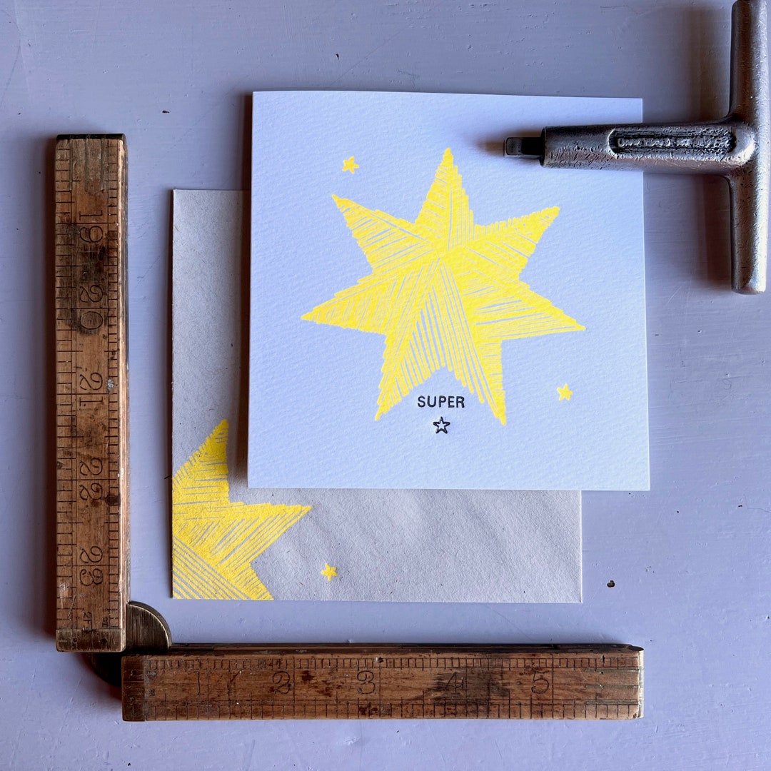 SUPER STAR - a Congratulations Card - Etsy