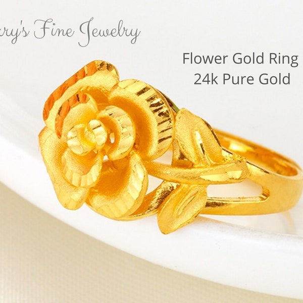 24k Gold Ring - Etsy