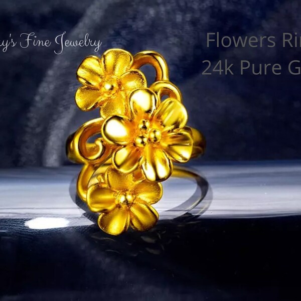 24k Gold Ring - Etsy