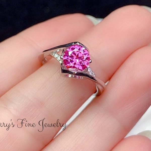 Pink Moissanite - Etsy