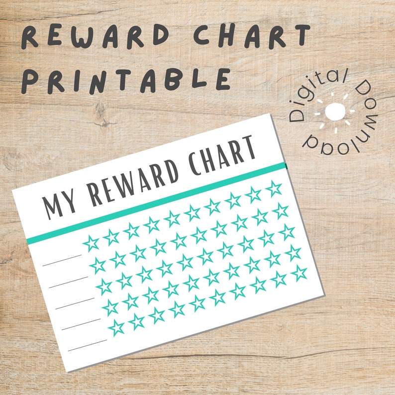 Reward Chart Printable Goal Chart Printable Chore Chart Printable ...
