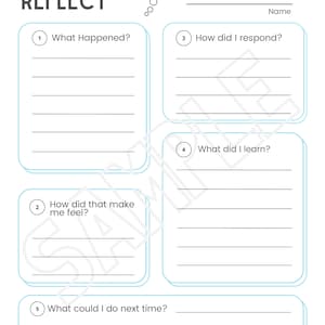 Reflection Incidence Worksheet PRINTABLE | Journaling | Homeschool ...