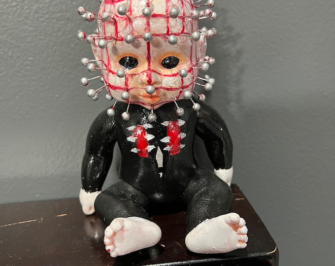 HELLRAISER Pinhead ~ Plastic Baby Doll OOAK - Etsy