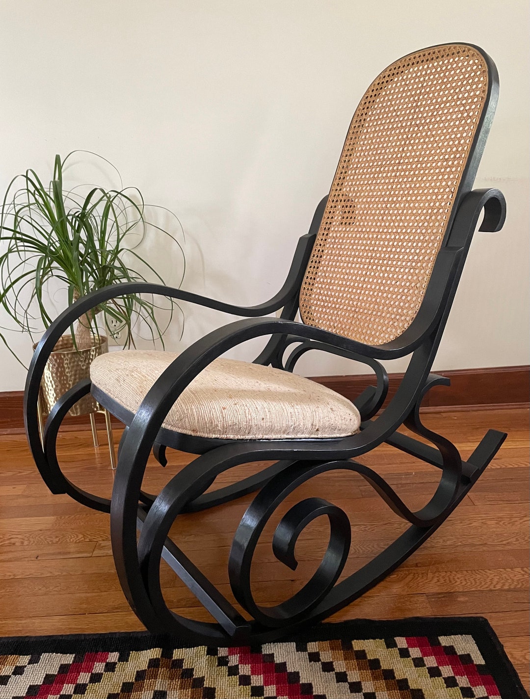 Mid- Century Bentwood Rocker Thonet Style - Etsy