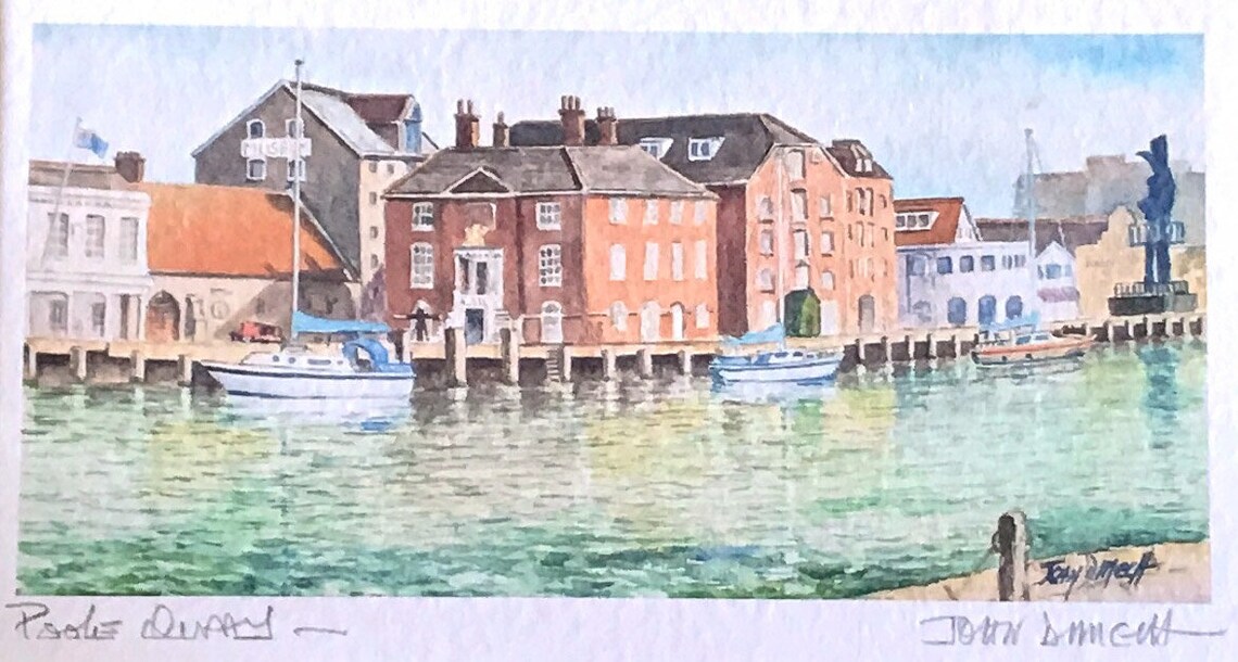 The Quay Poole Dorset. Fine Art Print/hand - Etsy UK