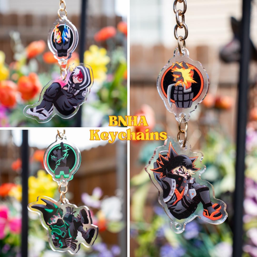 My Hero Keychains - Etsy