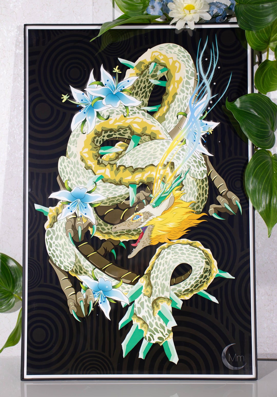 PRINT: Silent Light Dragon - Etsy