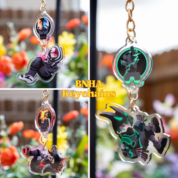 My Hero Academia Keychain - Etsy