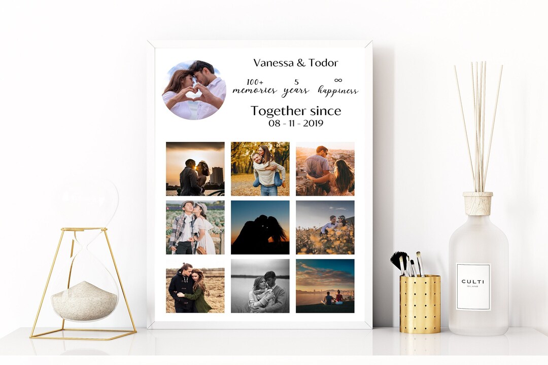 PRINTABLE Custom Instagram Photo Collage Personalised Digital - Etsy