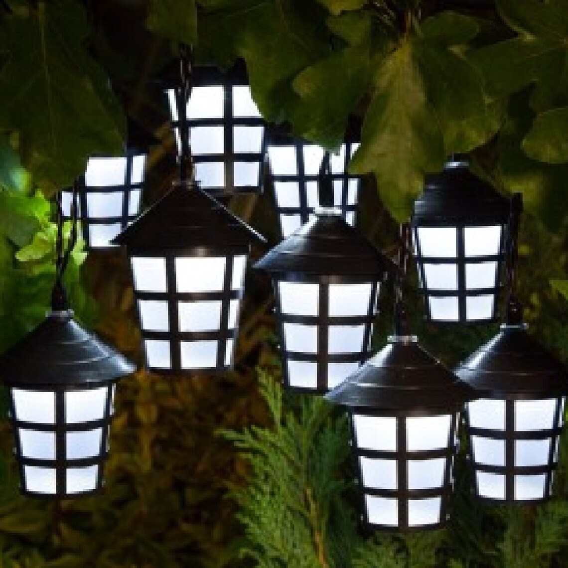 20 Solar White Lantern Lights - Etsy UK