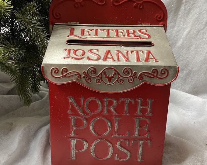 Christmas North Pole Letters to Santa Retro Wall Post Box - Etsy UK