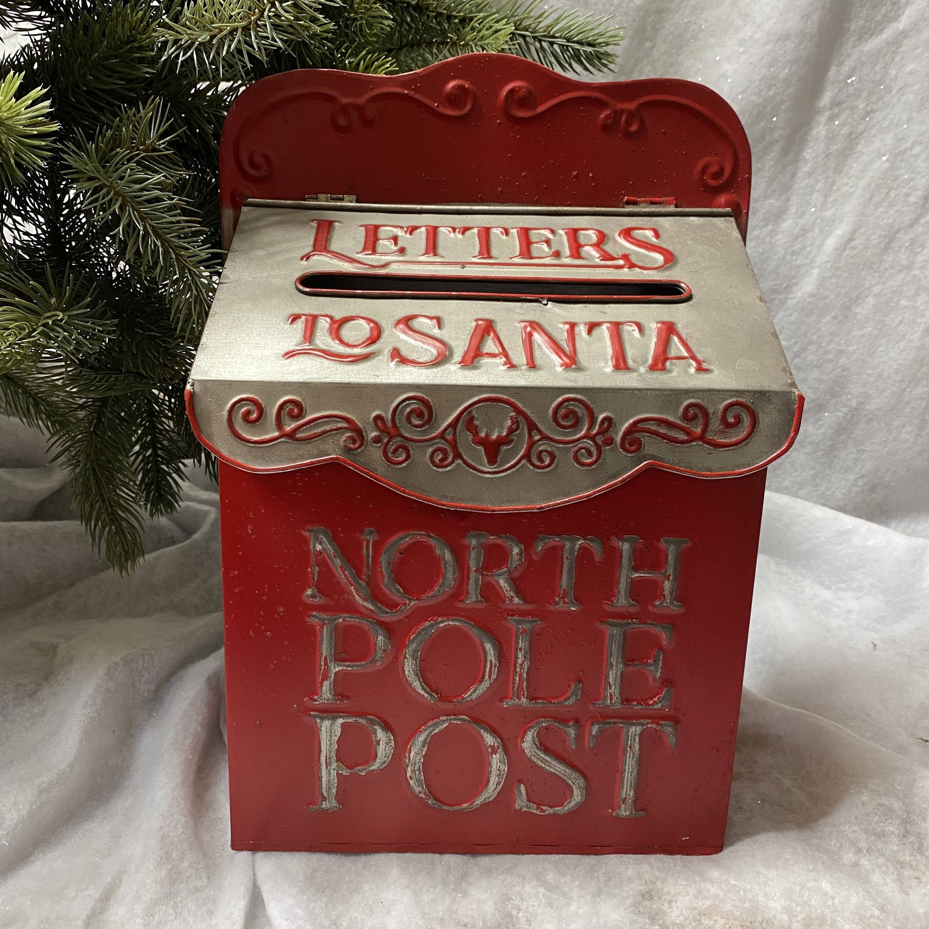 Christmas North Pole Letters to Santa Retro Wall Post Box - Etsy UK