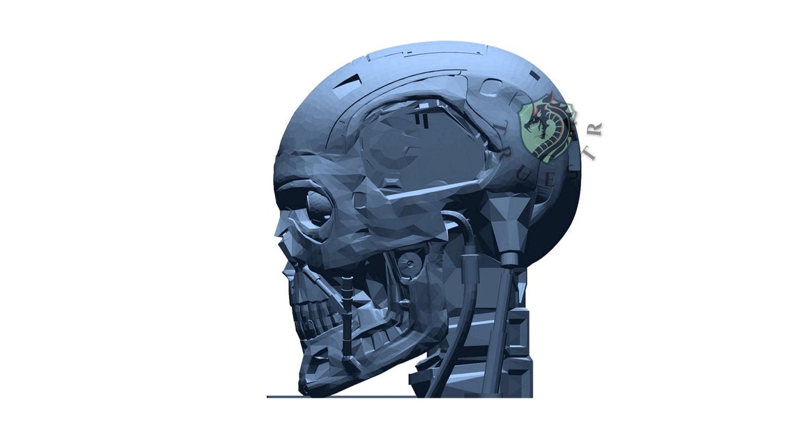 3D STL Models Terminator T-800 head for CNC Router Aspire | Etsy
