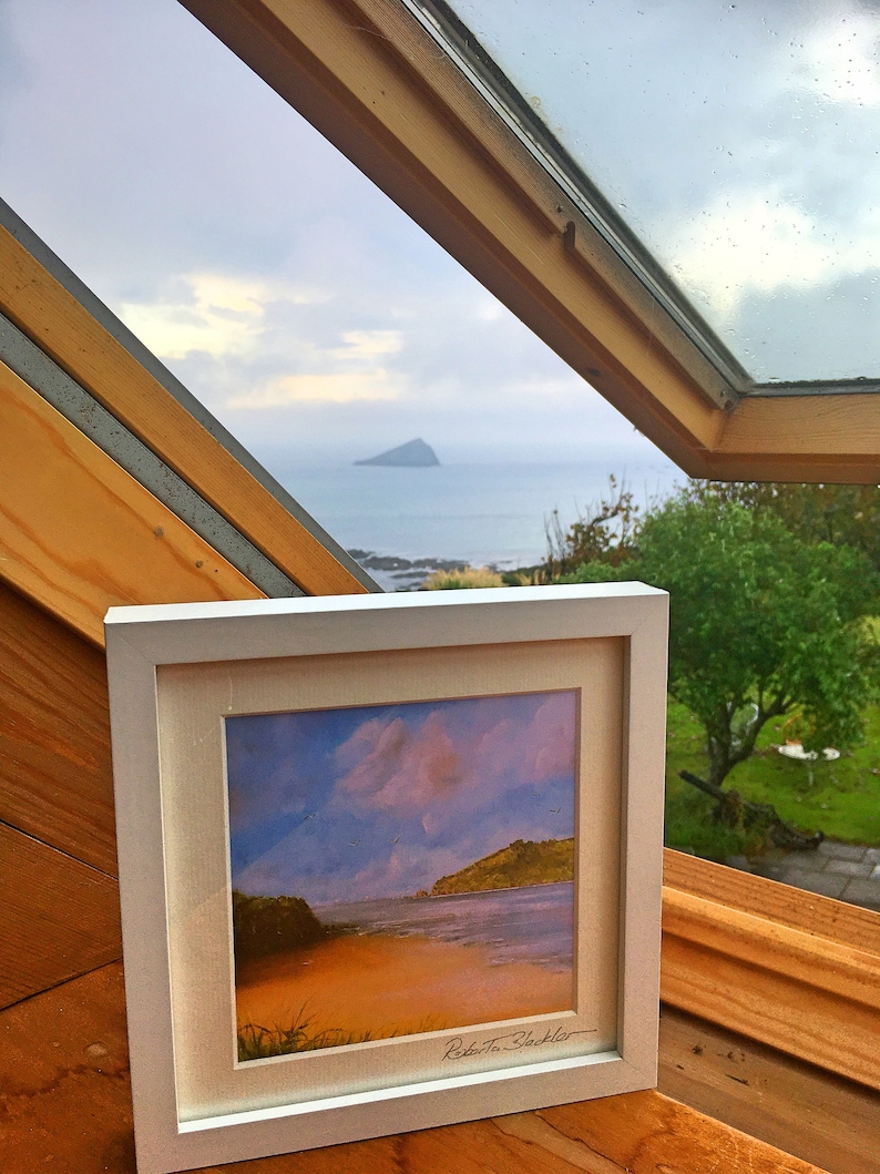 Wonwell Beach. Devon Beach Painting, Signed Print, Framed. From My ...