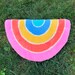 Handmade Pastel Rainbow Rug, Cute Hand Tufted Wall Decor, Colorful Home ...