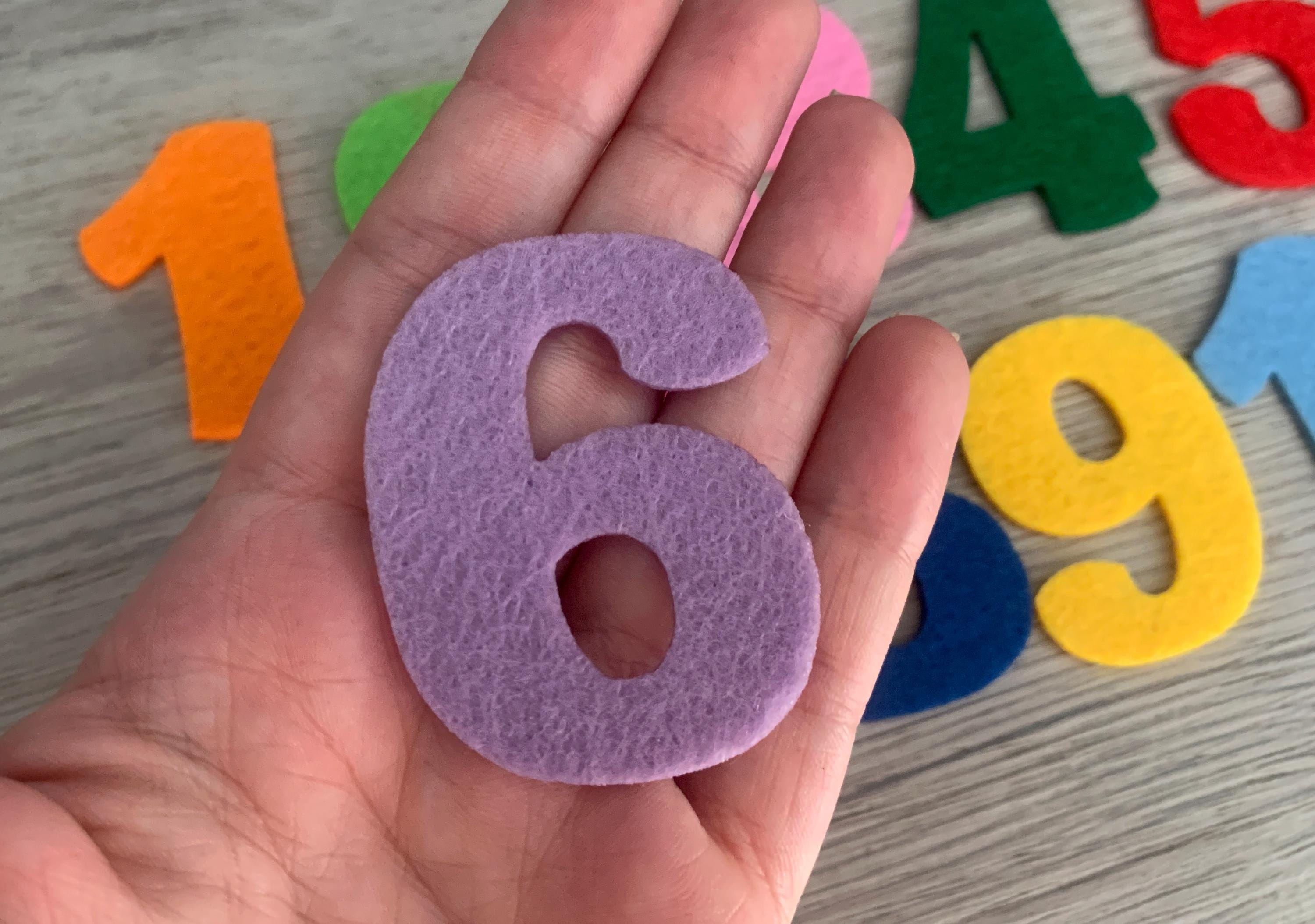 Felt Numbers Die Cuts for Sewing and Craft Projects | School Craft ...