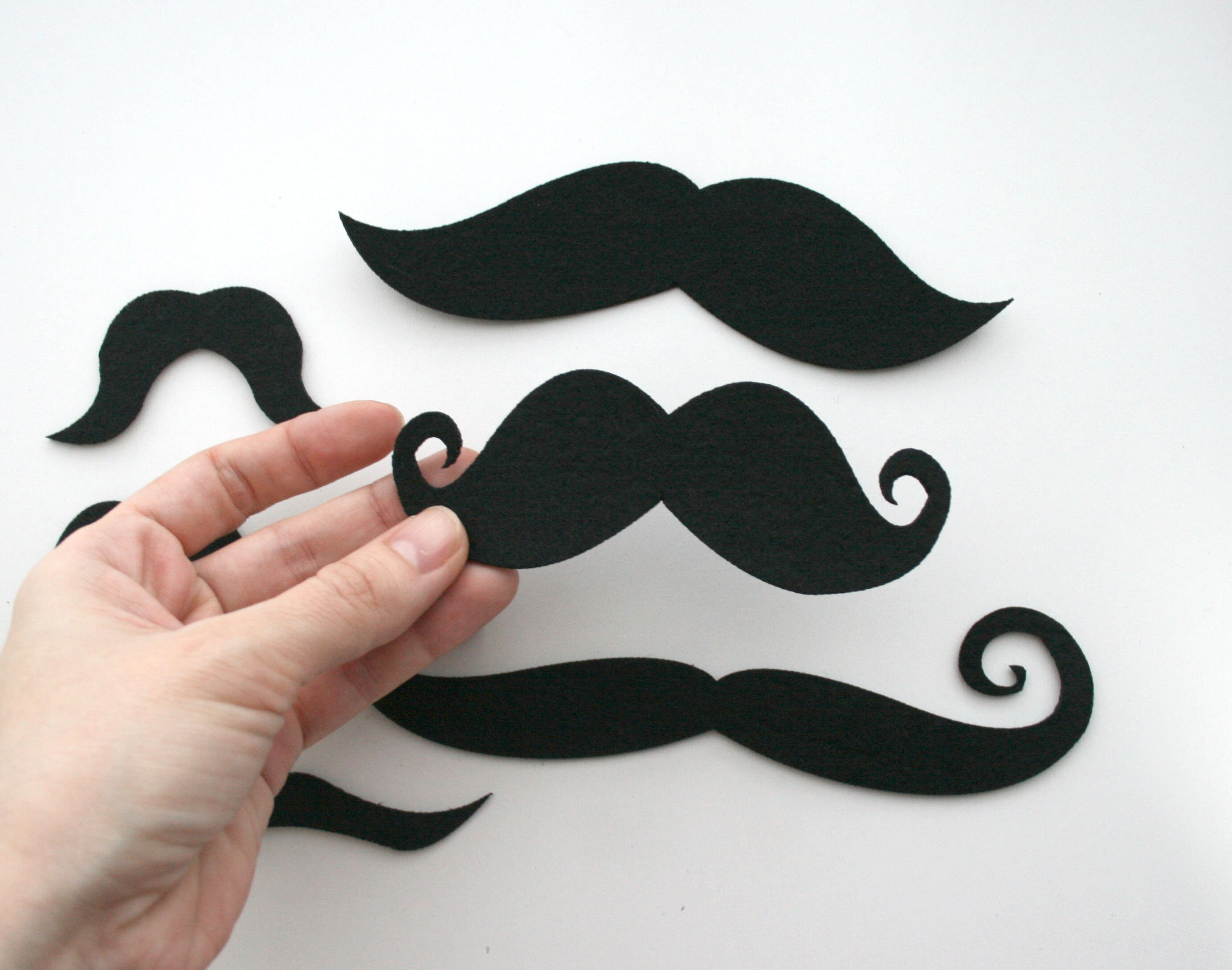 Formas de fieltro bigote Die Cut Craft scrapbooking Craft | Etsy