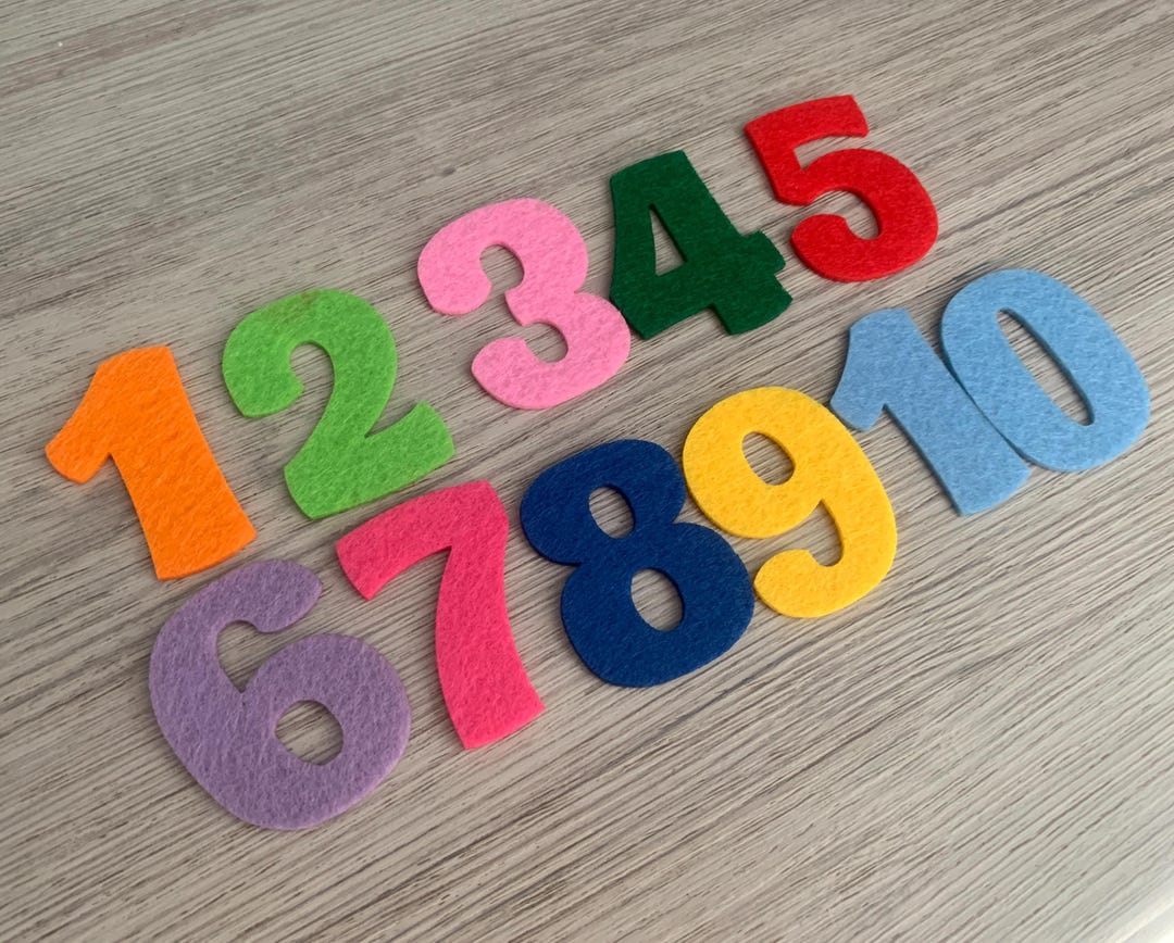 Felt Numbers Die Cuts for Sewing and Craft Projects | School Craft ...