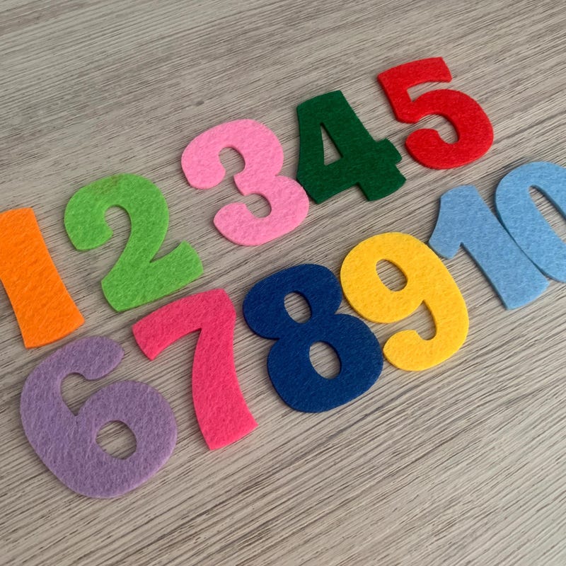Felt Numbers - Etsy