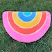 Handmade Pastel Rainbow Rug, Cute Hand Tufted Wall Decor, Colorful Home ...