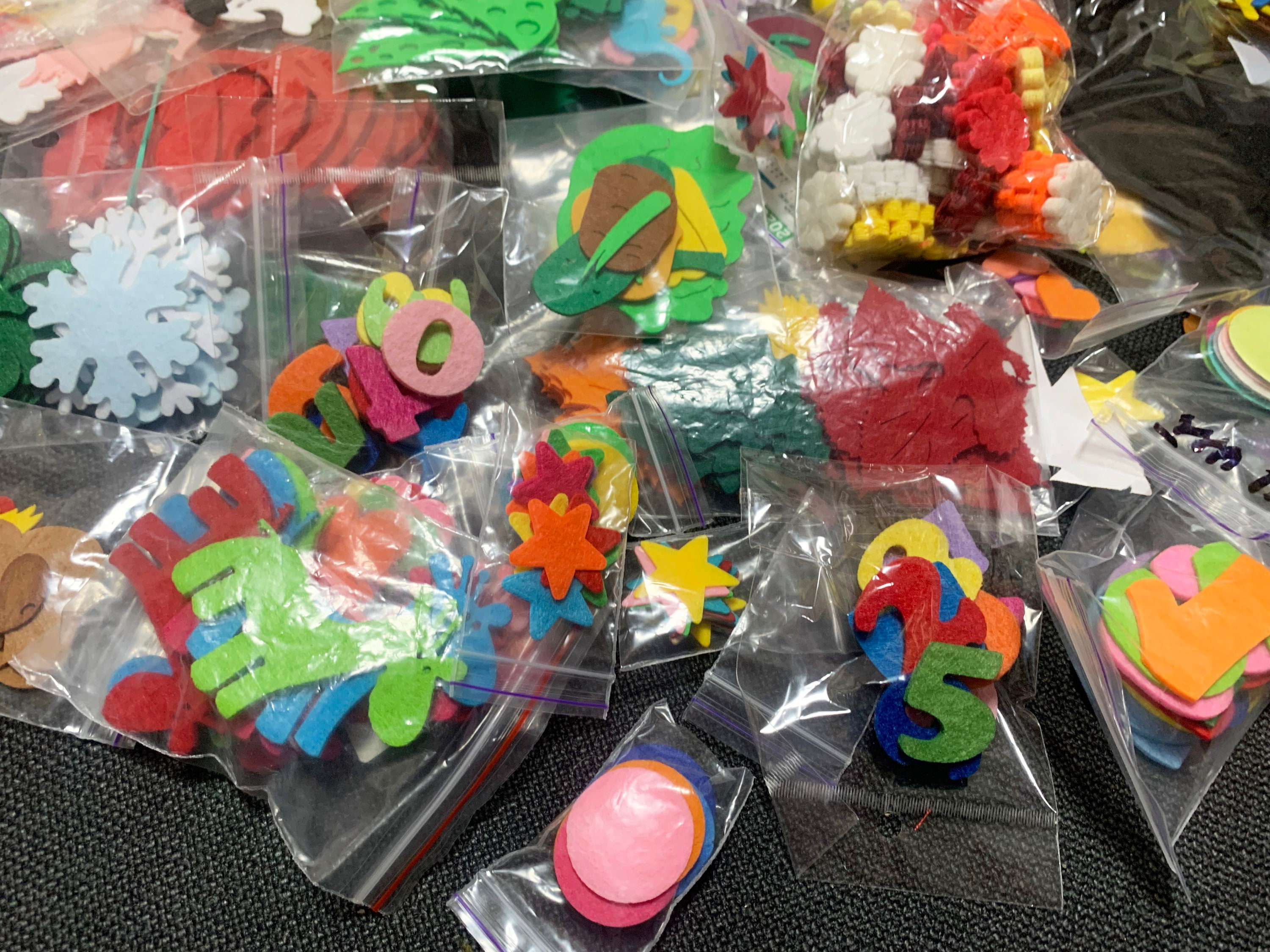 Pre Cut Felt Shapes for Craft, Cut Outs 50 Shapes, Felt Die Cut, Craft ...