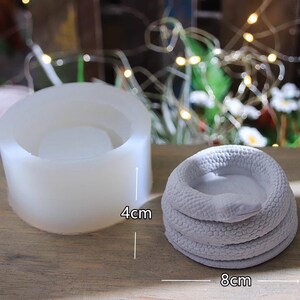 Snake Candle Vessel Mold Dish Silicone Mold, Tea Light Candle Holder ...