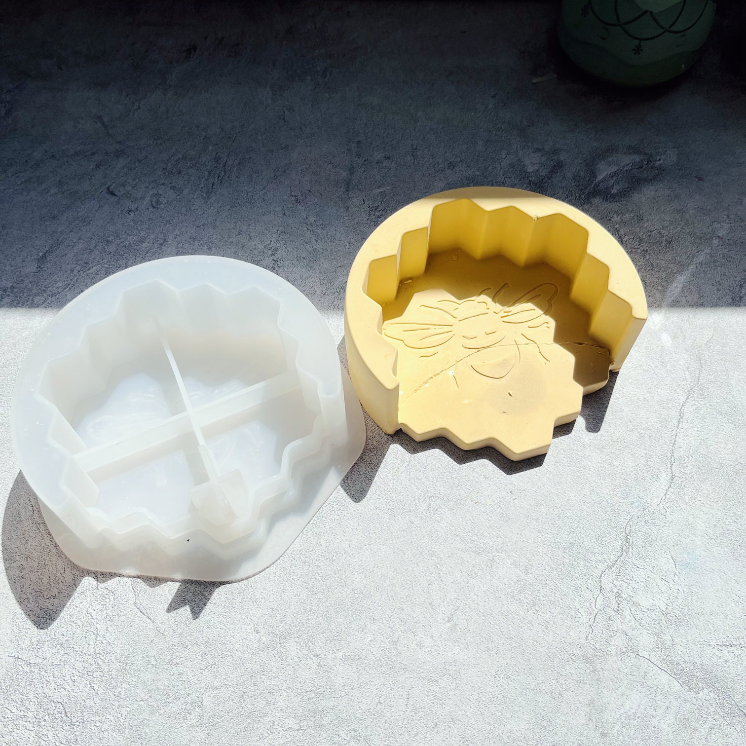 Hive Coaster Silicone Mold Resin Plaster Coaster Mold - Etsy Australia