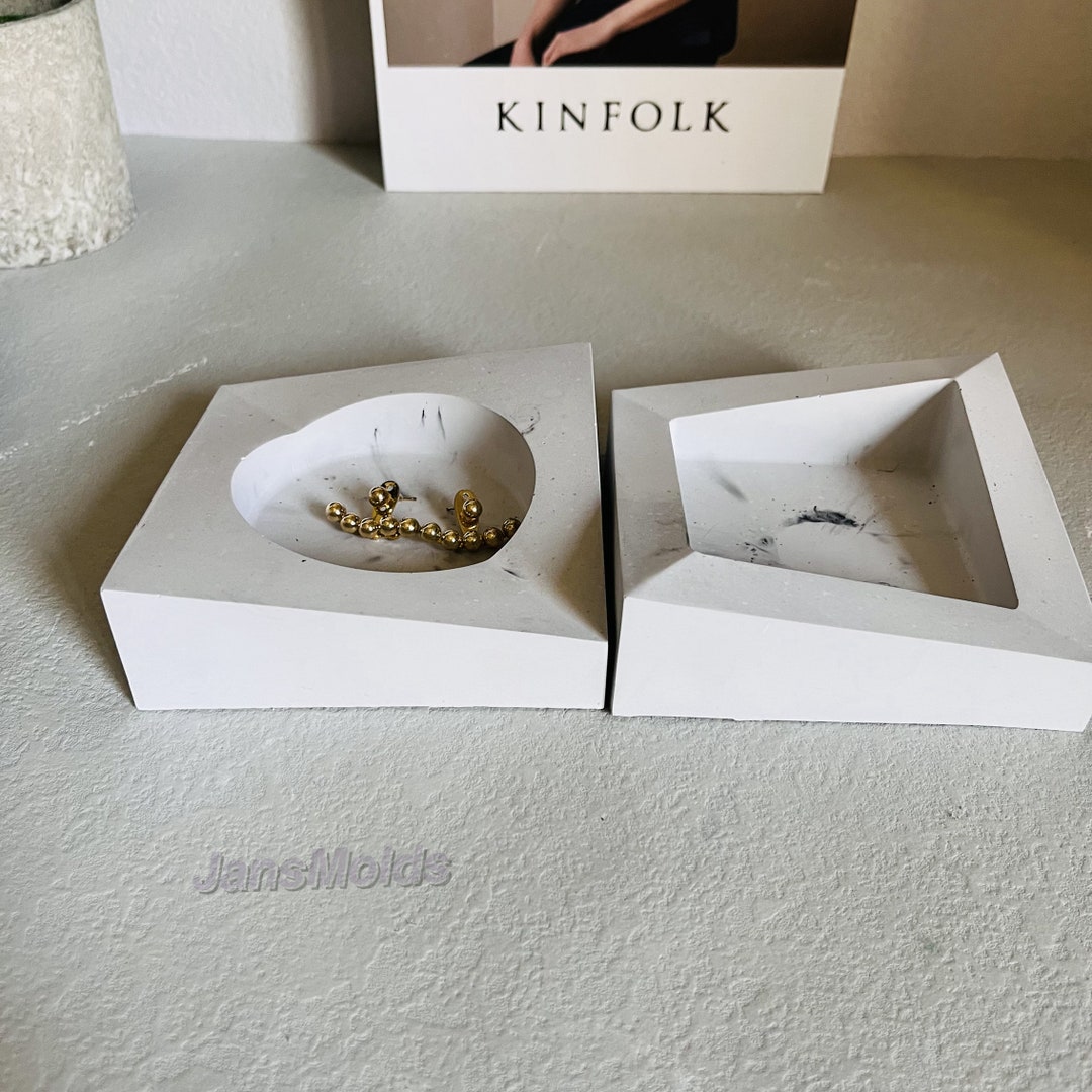 Trinket Square Tray Mold Ash Tray Silicone Mold Square Tray Mold Resin ...
