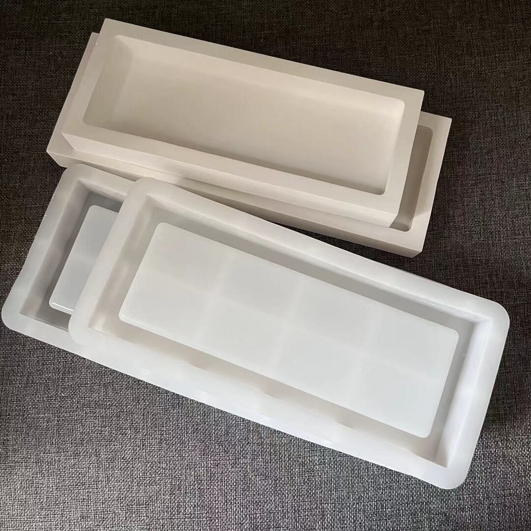 30cm Large Concrete Rectangle Tray Mold Large Tray Silicone Mold Cement ...