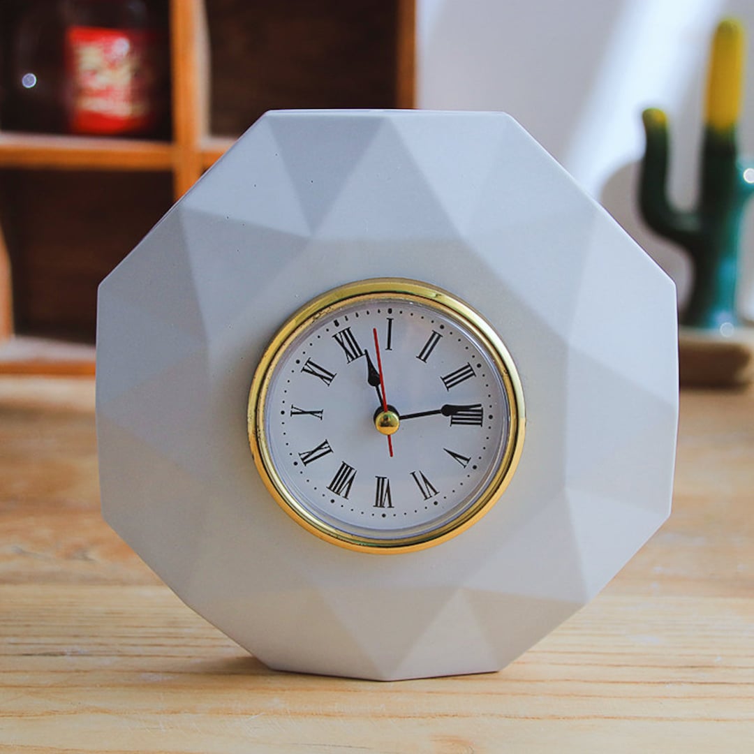 DIY Clock Silicone Mold for Resin /plaster/ Concrete DIY Set With Watch ...