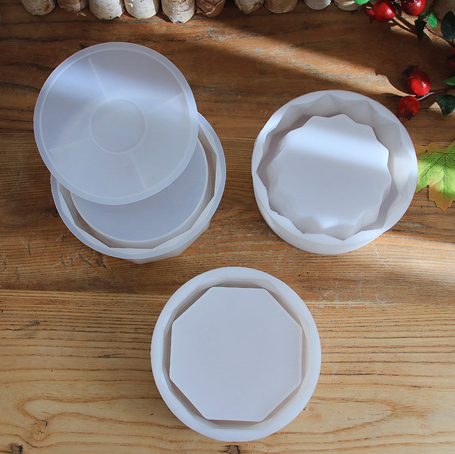 Large Geometric Cylinder Plant Pot Mold Concrete Plant Mold - Etsy