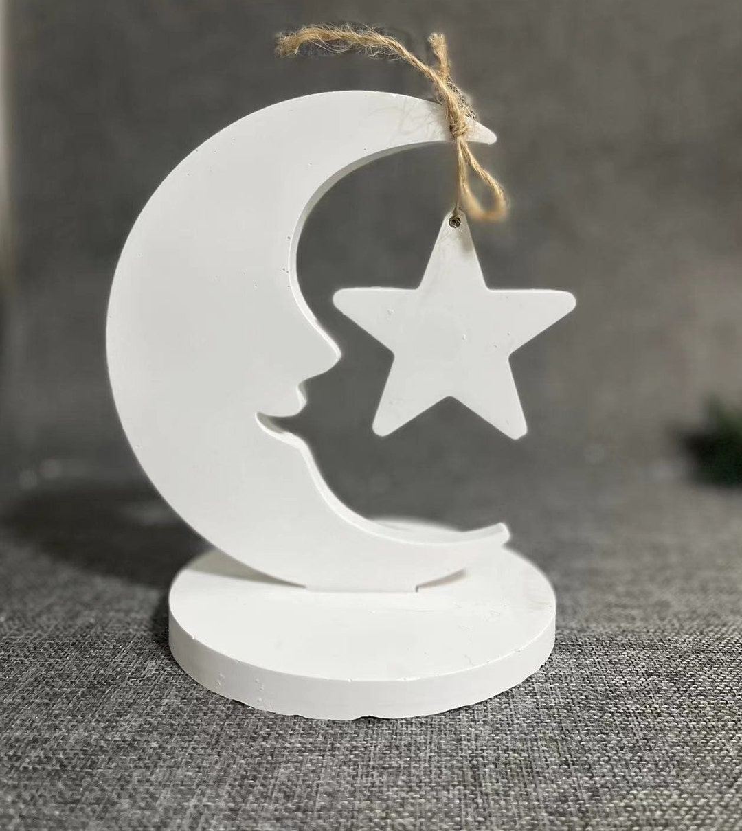 Moon Face With Star Photo Frame Silicone Mold for Resin Plaster ...