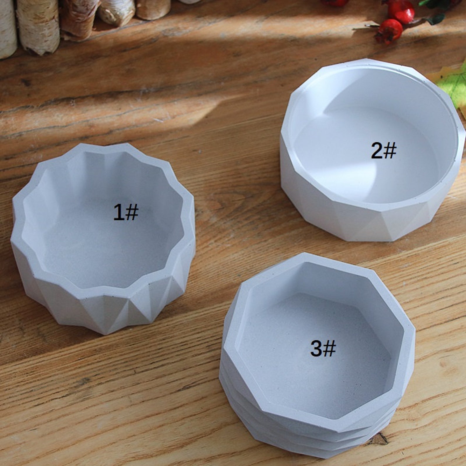 Large Geometric Cylinder Plant Pot Mold Concrete Plant Mold - Etsy