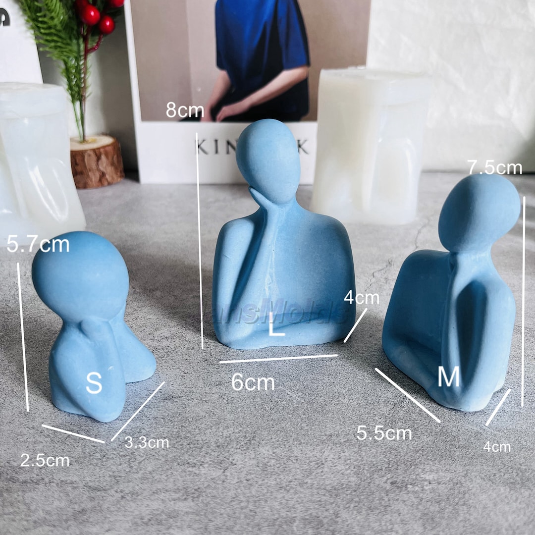 Abstract Human Silicone Mold: Portrait Candle, Scented Plaster - Etsy