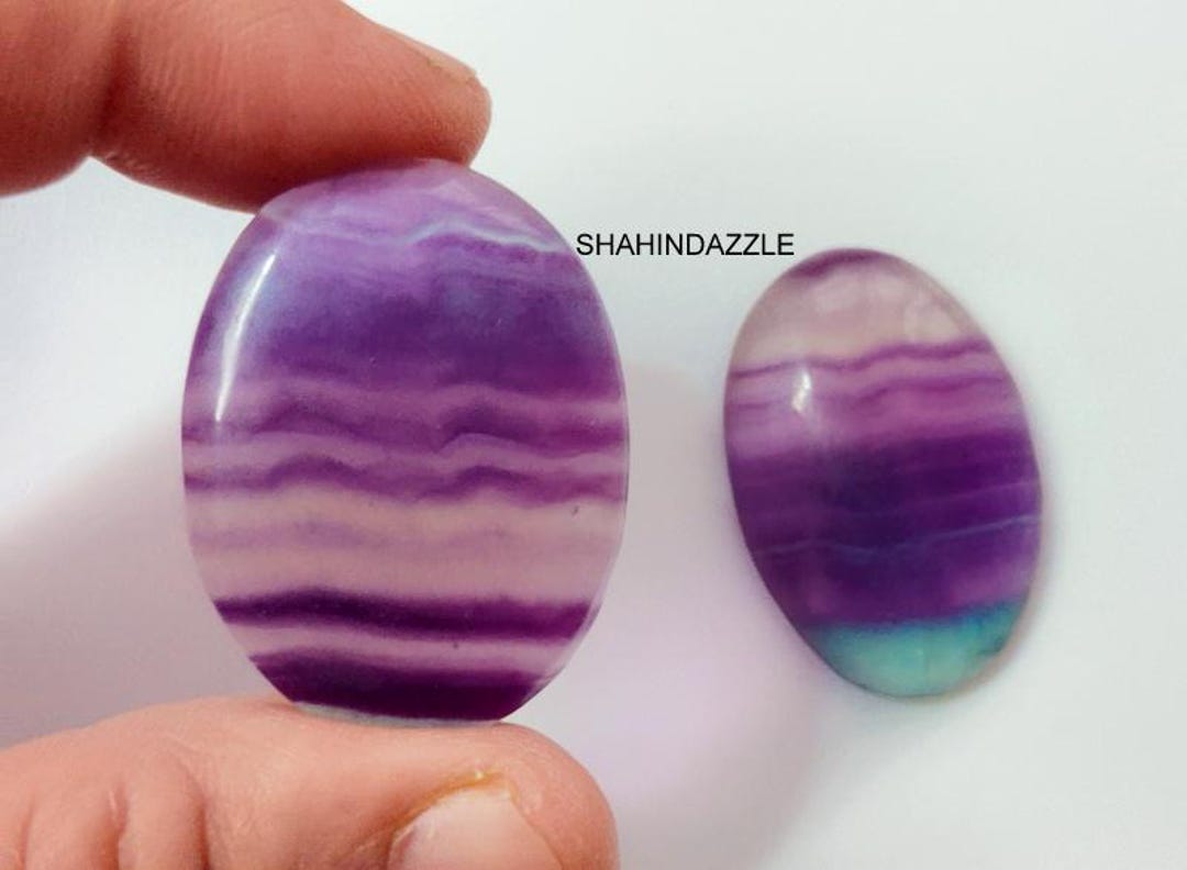 Fluorite Cabochon Gemstone Oval Shape 100ct Good Quality Natural ...