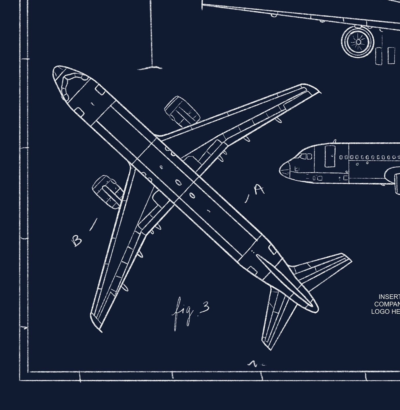 Customizable Airbus A320 Blueprint Illustration - Etsy